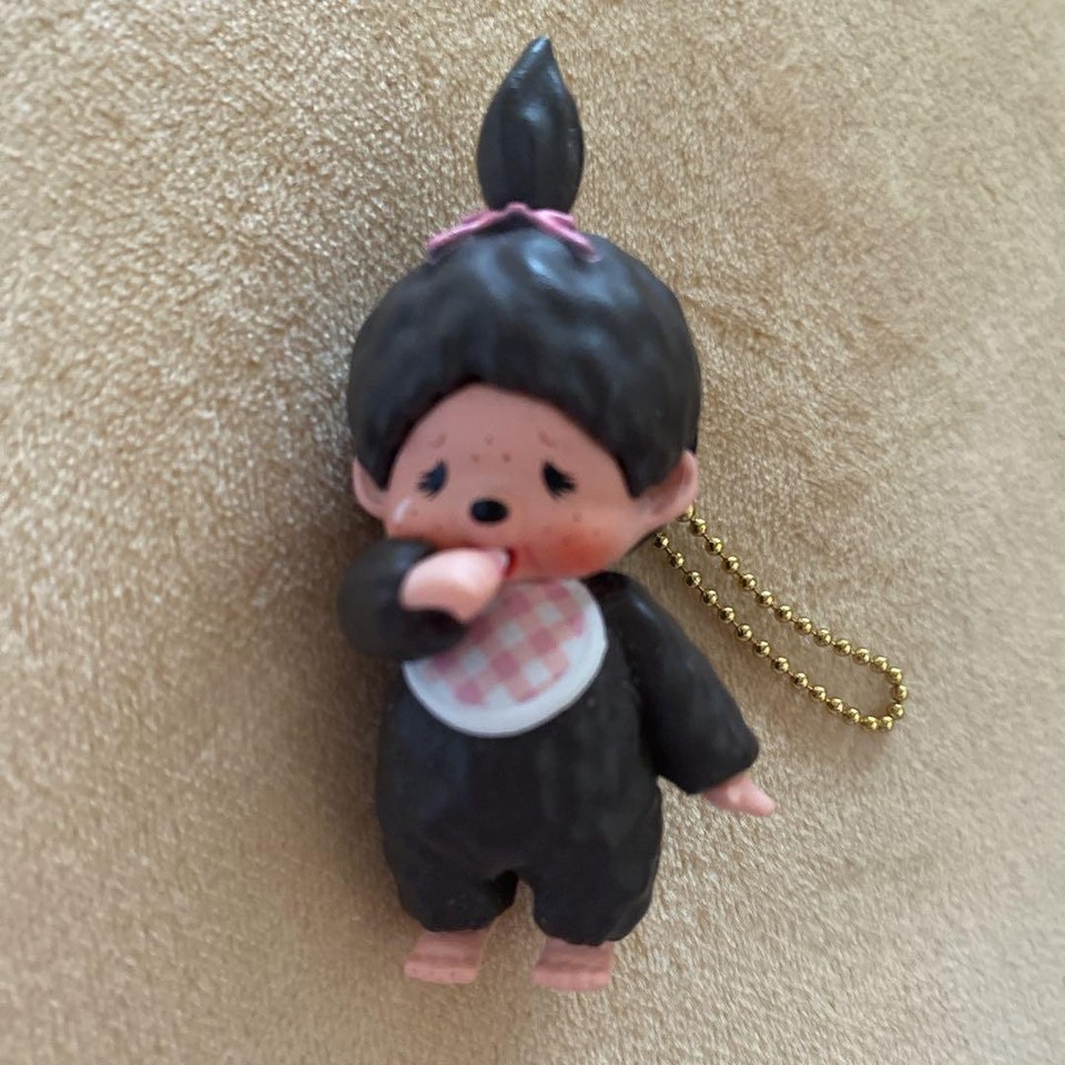 Monchichi Mascot Keychain 2 Monchichi-chan Reprint Pacifier ver | eBay
