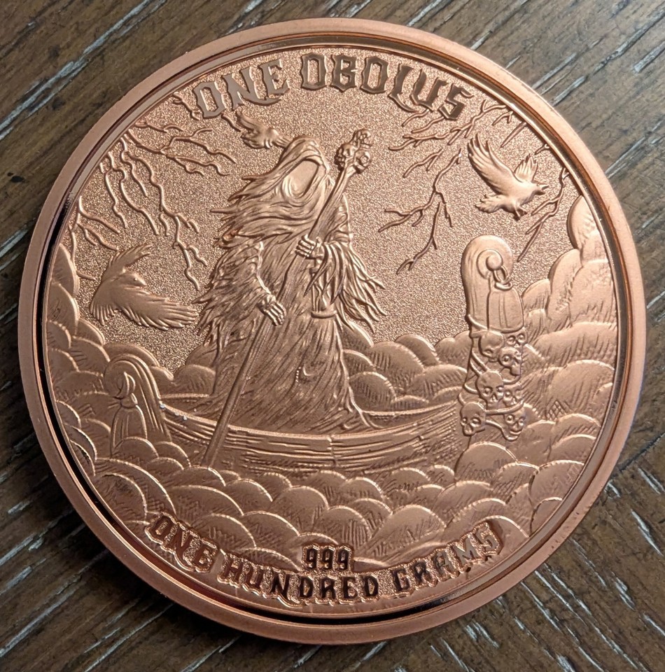 2025 LIBERTAD OBOLUS 100gm Copper Coin - Only The Dead Have Seen The ...