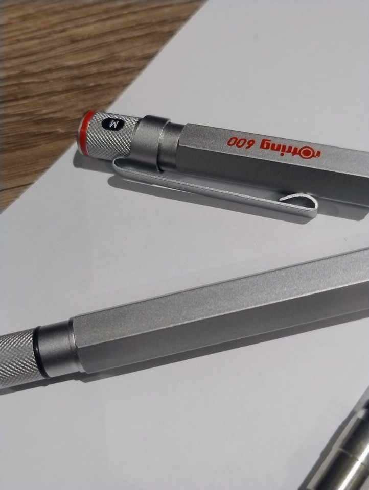 Rotring 600 Early Edition Fountain Pen M NIB Silver Tone | eBay UK