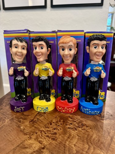 *Rare* The Wiggles Bobblehead Set Murray Jeff Anthony Greg 2002 TV ...