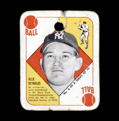 1951 Topps Red Backs #6 ALLIE REYNOLDS - NEW YORK YANKEES | eBay