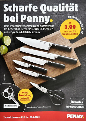 Penny 2023, abgelaufen !!! Treuepunkte Heft für BERNDES MESSER mit ...