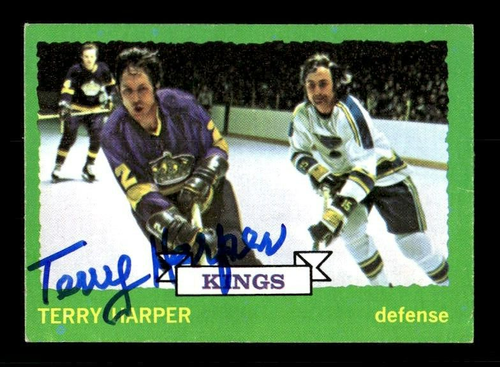 TERRY HARPER SIGNED 1973-74 TOPPS #80 LOS ANGELES KINGS ON-CARD AUTO | eBay