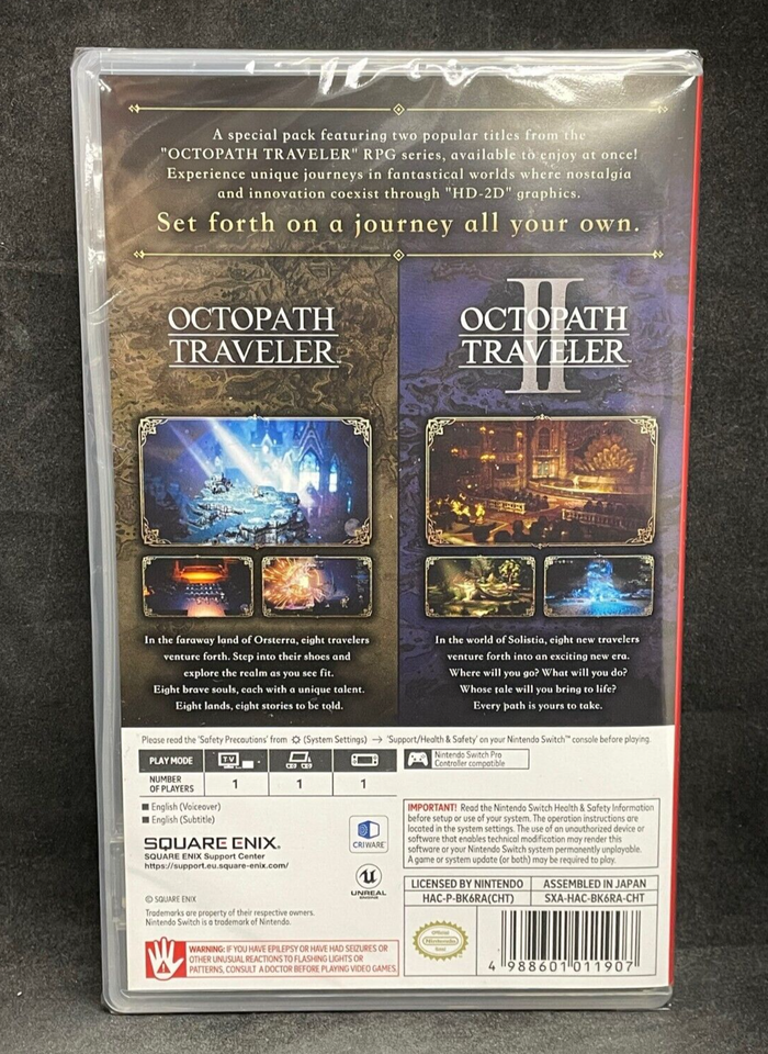 Octopath Traveler + Octopath Traveler II Bundle (ENG/ASIA) (Nintendo ...