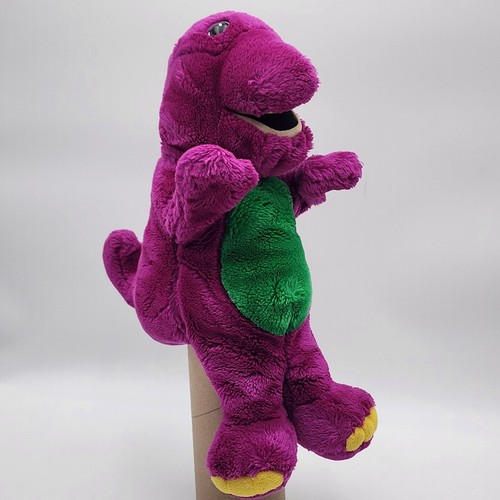 Vintage Barney Dinosaur Purple Hand Puppets Lyon 1992 Soft Plush 13" | eBay