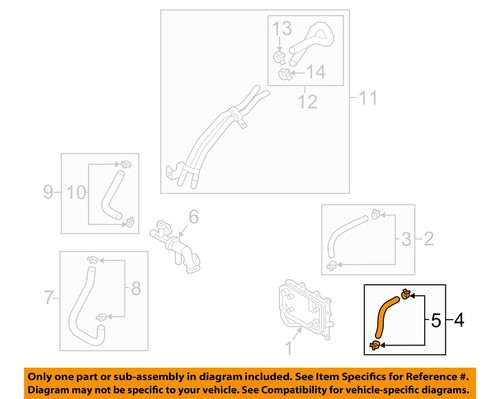 HYUNDAI OEM 16-21 Tucson Cooling Trans Oil Cooler-Outlet Hose ...