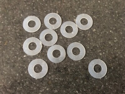Nylon Plastic Clear Thin Washers m8 8.3mm ID, 18mm OD, 0.5mm Thick ...