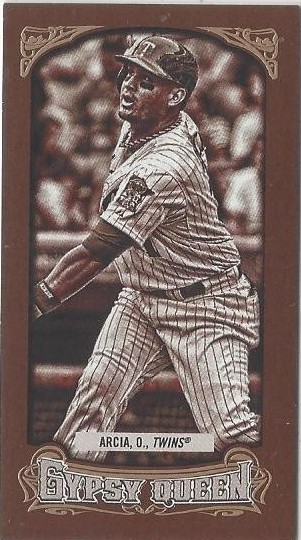 2014 Topps Gypsy Queen - Oswaldo Arcia #187 Mini Sepia /50 for sale ...