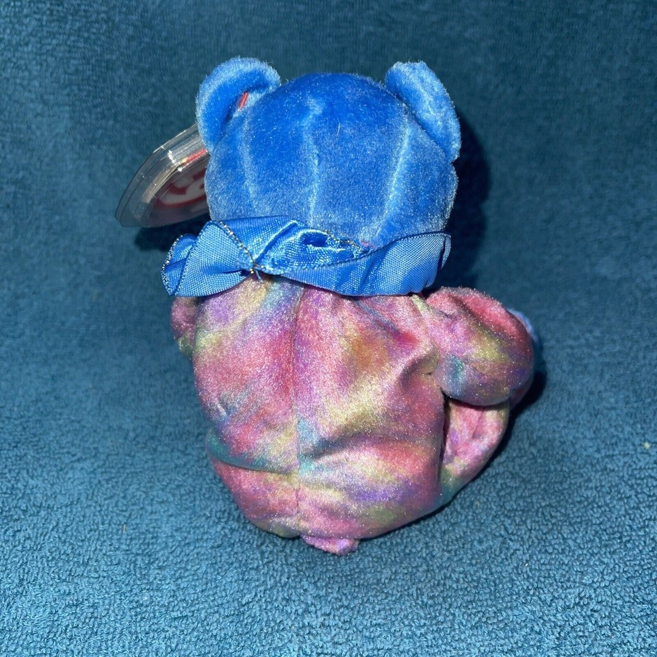 TY Beanie Baby September 2001 Happy Birthday Bear Stuffed Animal Plush ...
