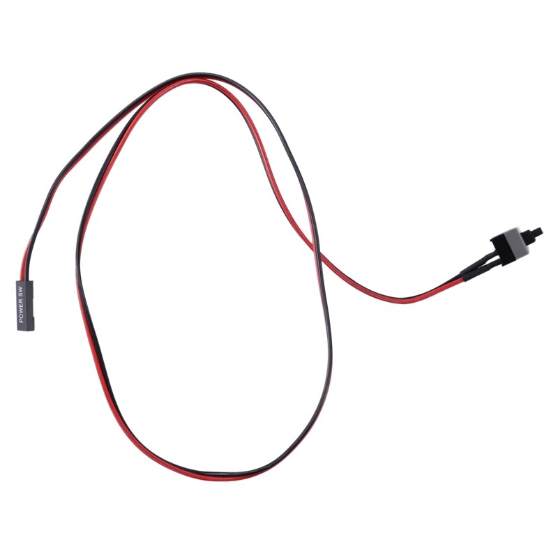 2 Pack 2 Pin SW PC Cable on/off Push Button ATX Computer Switch Wire ...