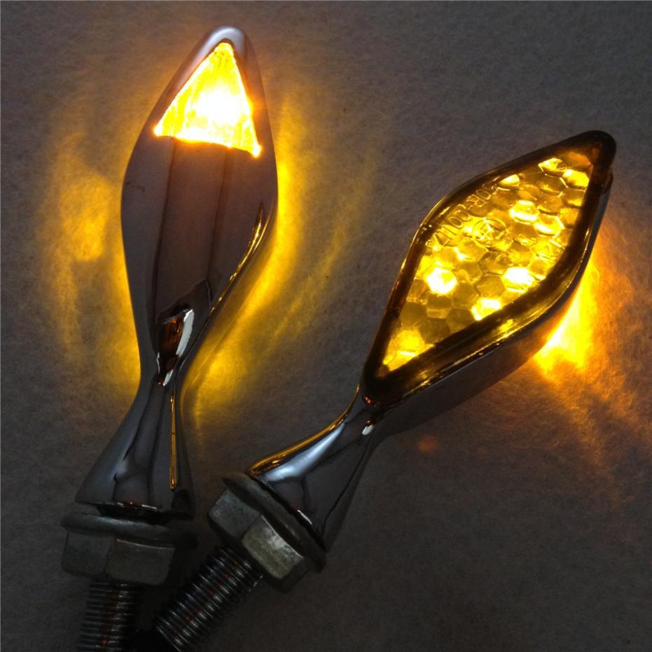 2x Universal Motorcycle ATV LED Turn Signal Indicator Light Blinker ...