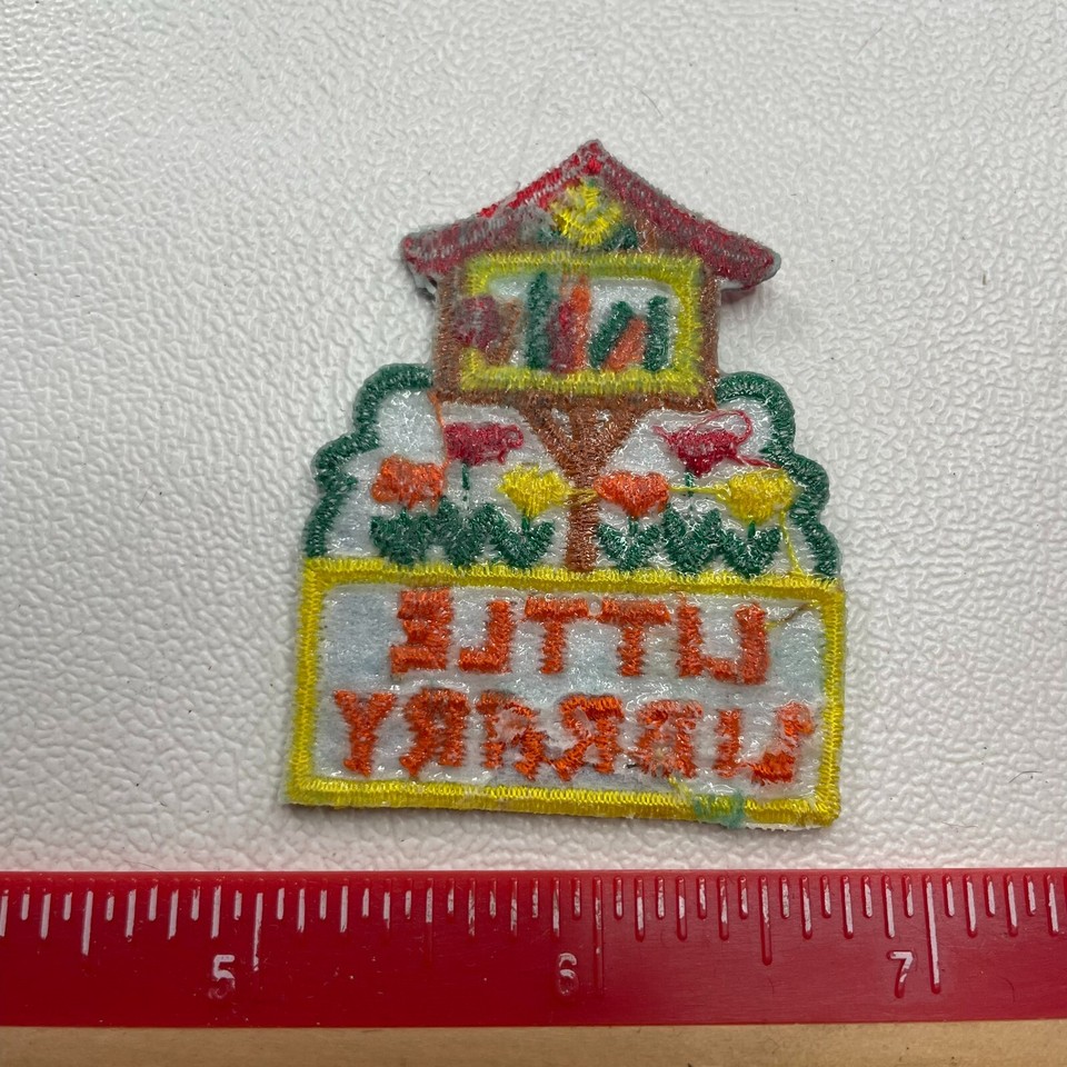 LITERACY BOOK READING LITTLE LIBRARY Patch B046 | eBay