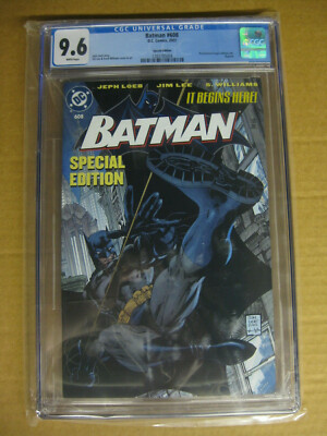 DC Batman #608 Special Edition Variant CGC 9.6 1st HUSH Jim Lee Jeph ...