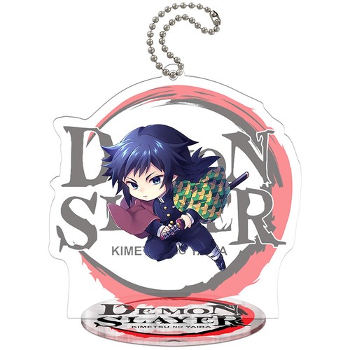 Demon Slayer Tomioka Giyuu Desktop Stand Figure Keychain Pendant Anime ...