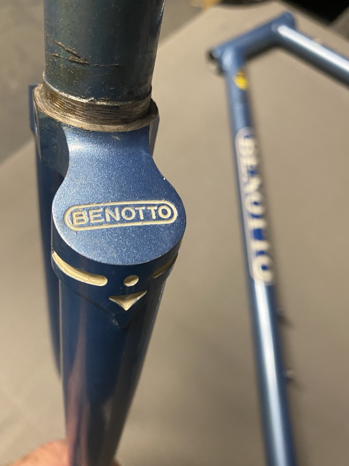 Vintage Benotto Model 1500 EX Steel Frame + Crankset, Stem and Bottom ...
