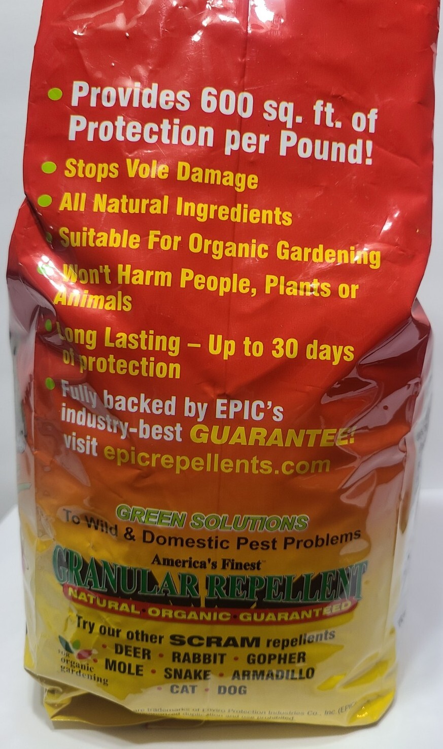 Vole Scram 6lb Granular Repellent Enviro Pro 18006 for sale online | eBay