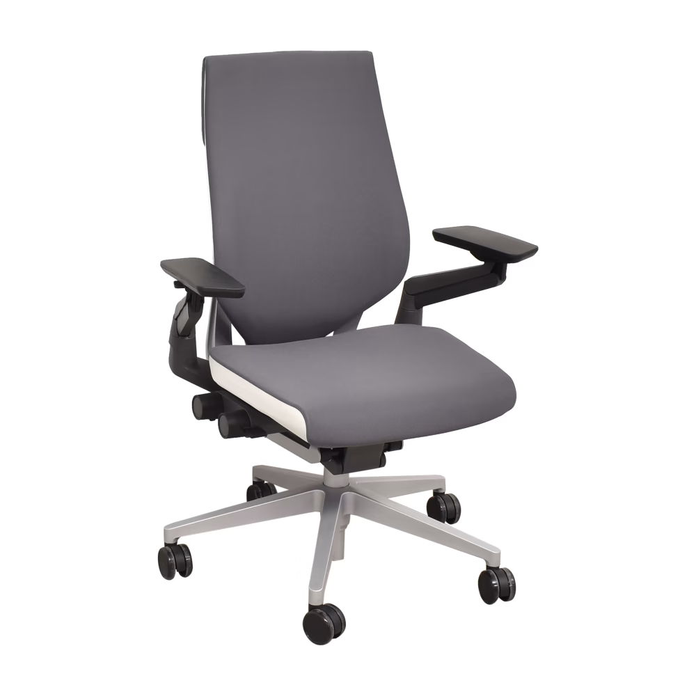 Steelcase Gesture Graphite Gray White Accent w/ Lumbar | eBay