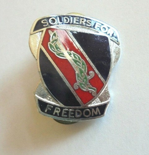 Vintage Soldiers for Freedom US Army 43rd AG Battalion DUI Pin Pinback ...