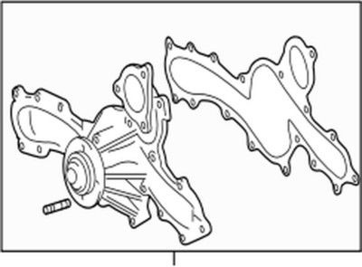 16100-39545 Toyota Pump assy, engine water 1610039545, New Genuine OEM ...