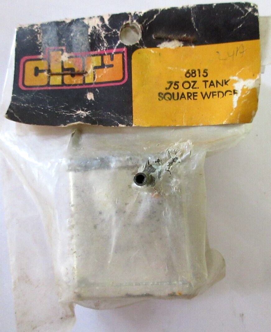 Vintage Baffle Tank Square Wedge Fuel Tank .75 oz Tank RC Plane NOS ...