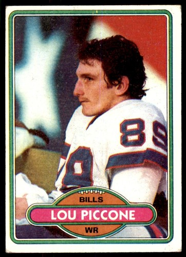 1980 TOPPS FOOTBALL LOU PICCONE BUFFALO BILLS #417 | eBay