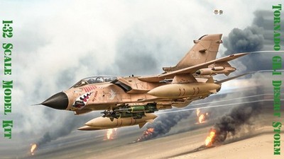 1:32 Scale RAF Tornado GR.1 Desert Storm model kit by Italeri | eBay UK