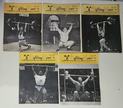 Lot of 5 Iron Man Lifting News Weightlifting Magazines Louis Martin ...