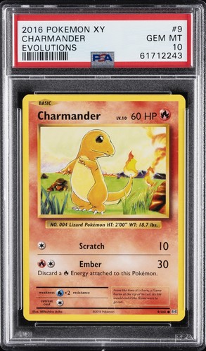 2016 POKEMON XY EVOLUTIONS #9 CHARMANDER PSA 10 | eBay