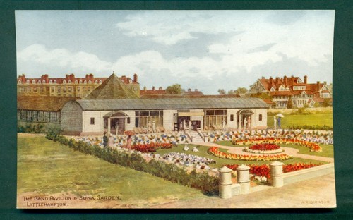 A R QUINTON *2668 LITTLEHAMPTON BAND PAVILION & SUNK GARDEN,vintage ...