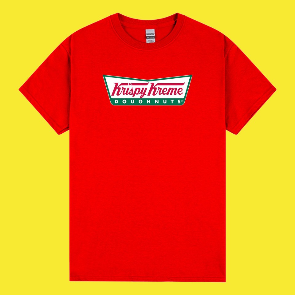 KRISPY KREME Doughnuts Restaurant Logo T-Shirt Funny Made In USA S ...