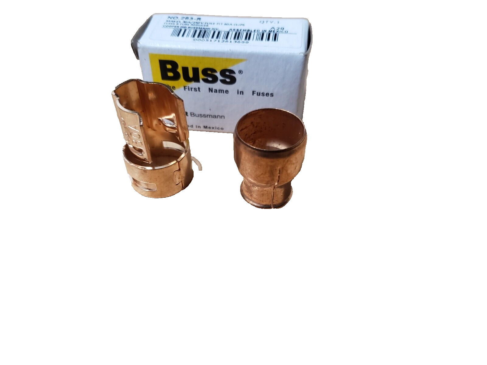 BUSS 263-R / 263R FUSE REDUCERS 30 AMP FUSE TO FIT 60 AMP CLIPS, 250V ...