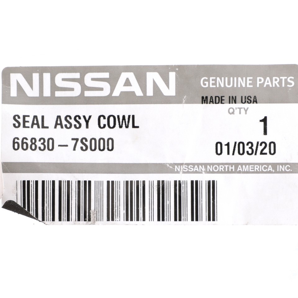 OEM NEW 2004-2015 Nissan Armada Titan 5.6L Cowl Top Sealing Rubber ...
