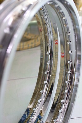 FRONT & REAR WHEEL RIM 2PCS 18"x1.85 36H FOR HONDA SUPERHAWK 250 305 ...