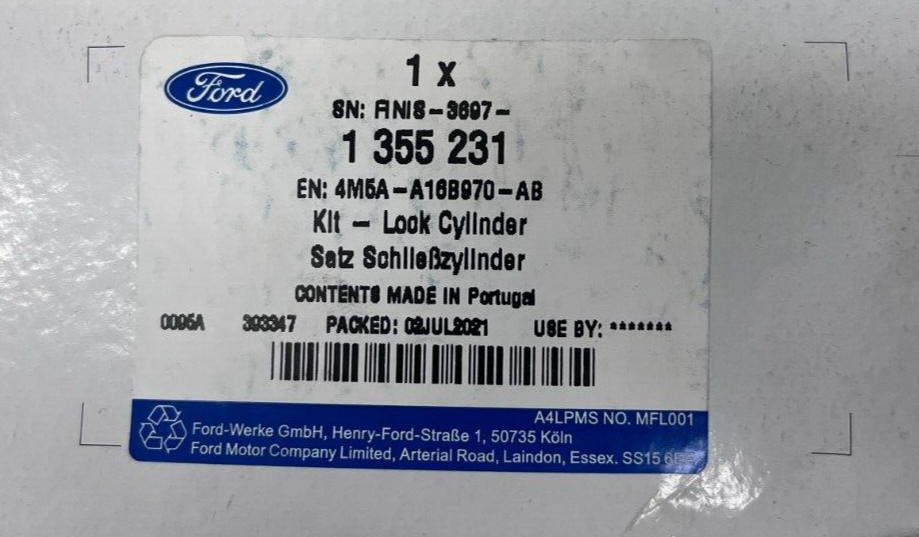 Genuine Ford Focus Mk2 Bonnet Lock Cylinder Kit 1355231 for sale online ...