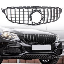 MERCEDES BENZ C Class W205 2015 Onwards Front Bumper Grill Grille ...