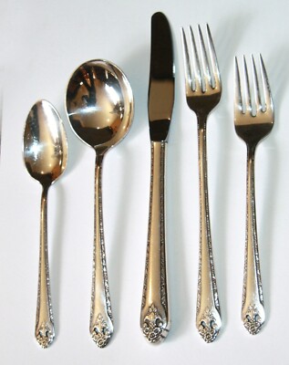 Holmes & Edwards Lovely Lady place setting 5 pc inlaid silver plate ...