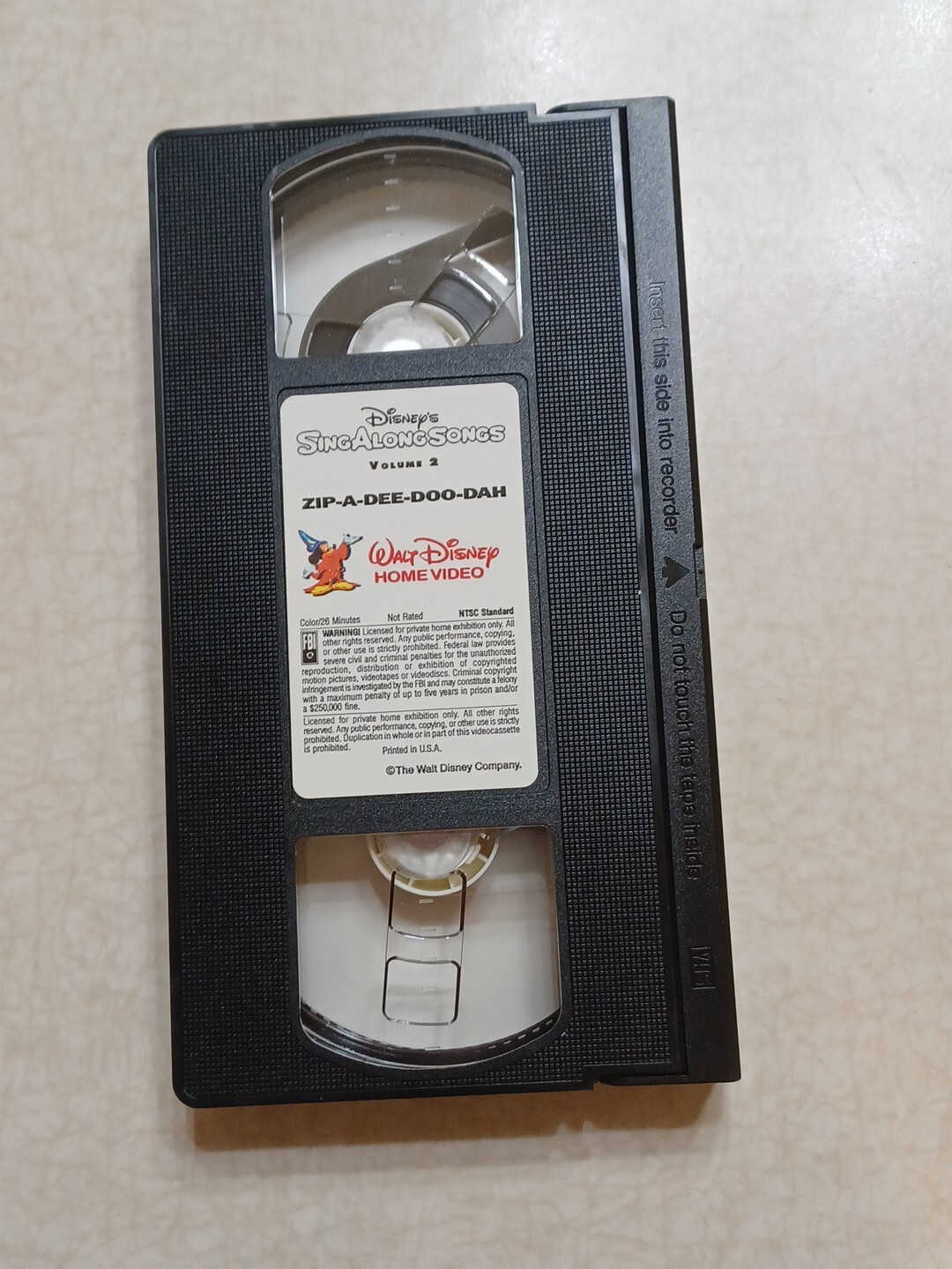 Disney Sing Along Songs VHS Tape Zip A Dee Doo Dah 12257480030 | eBay