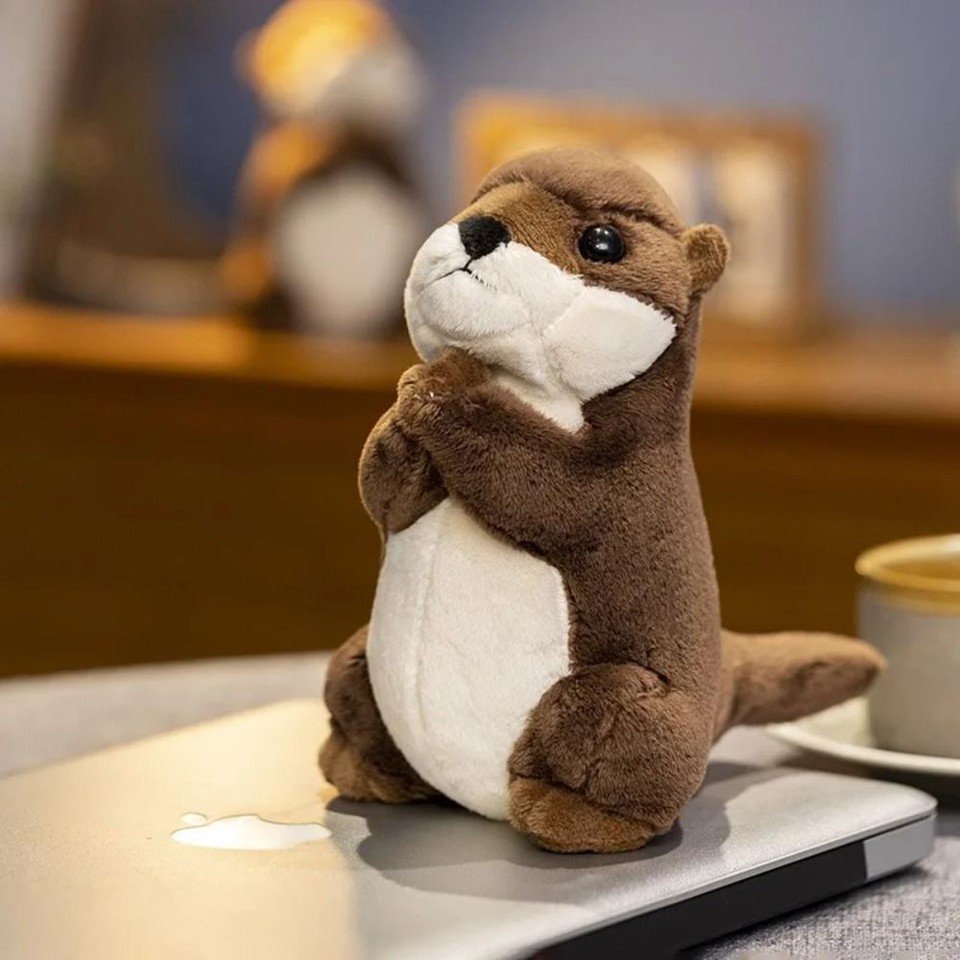 Otter Simulation Praying Otter Plushies Doll Animal Otter Toys Kid Girl ...