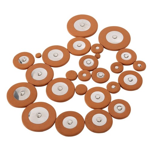 25 pcs Professional Leather Tenor Saxophone Pads Orange Sax Pads ...