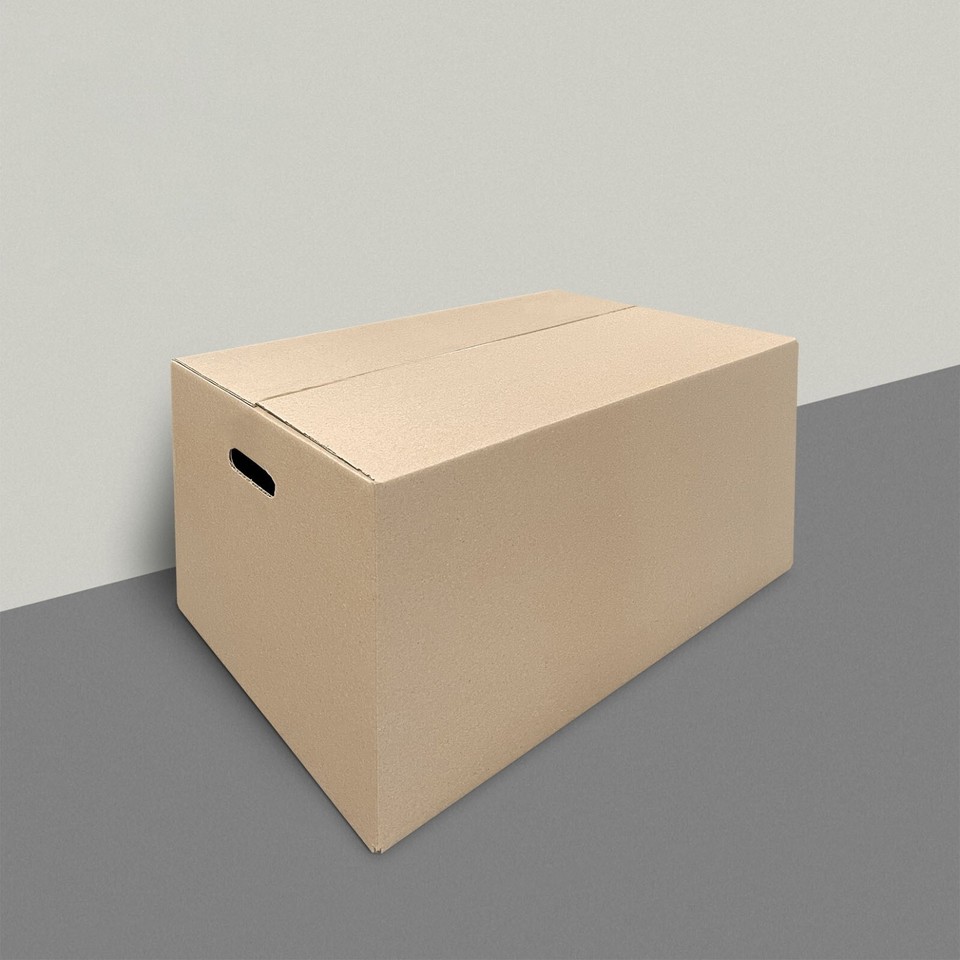 Moving Cardboard Packing Boxes 70Litres 5-100Cartons With Handle-Same ...