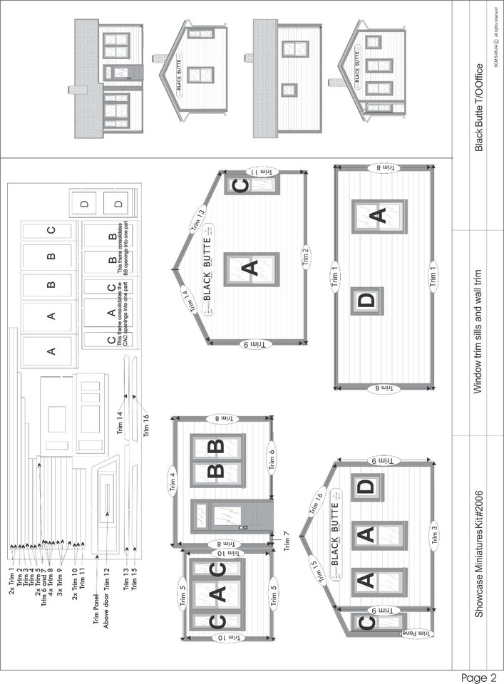 HO Scale Black Butte Train Order Office Kit by Showcase Miniatures ...