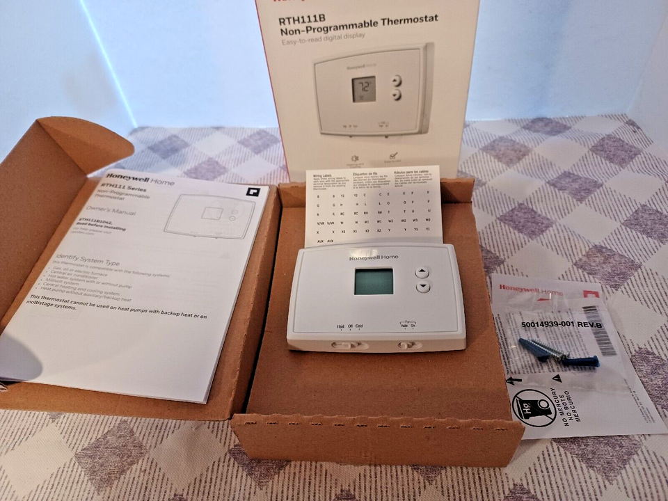 Honeywell Thermostat RTH111B - Non-Programmable Easy To Read Digital ...