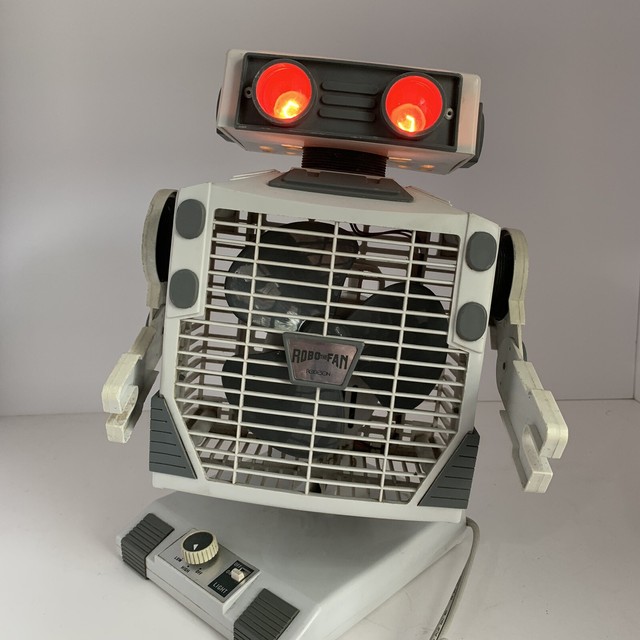 RARE Vintage 1986 Robeson ROBO The ROBOFAN Robot Fan Working Oscilating ...
