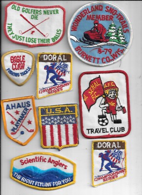 8 Different Patches: U.S.A., EAGLE CLAW, DORAL, AHAUS and Others | eBay
