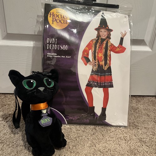 NWT Disney Hocus Pocus Dani Dennison Witch Costume w/ Binx Plush MEDIUM ...