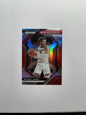 2024 Panini Prizm Draft Picks - New Recruits Bronny James #2 Silver ...