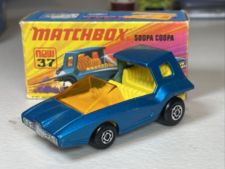 Soopa Coopa blue MINT Matchbox Superfast #37 MINT! w/ Original I Box | eBay