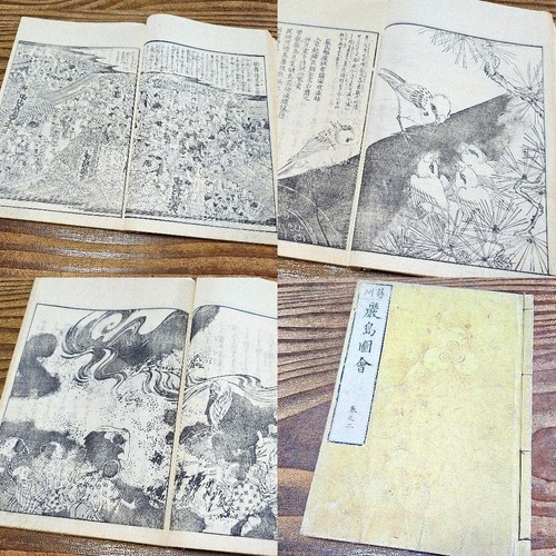 Old Japanese Map Book Itsukushima Zue Volume 2 Bird's Eye View, Edo Era ...