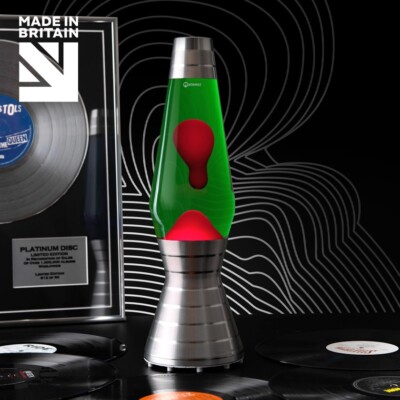 Mathmos Astro Platinum Vinyl Lava Lamp - green/red | eBay