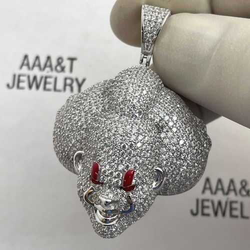 925 Solid Sterling Silver Cubic Zirconia CLOWN Pendant | eBay